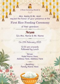 Annaprashan Ceremony Invitation Ecard 02 - Suavasar Invites