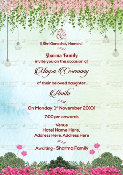 Elegant Mayra Ceremony Invitation Ecard 06 - Suavasar Invites