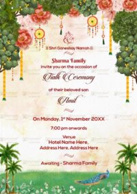 Tilak Ceremony Invitation Ecard 01 - Suavasar Invites